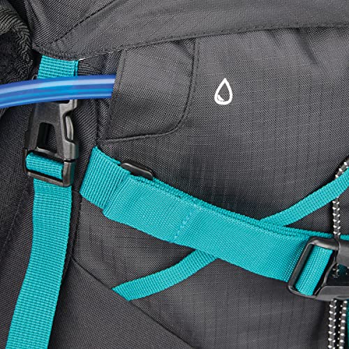 High Sierra Pathway 2.0 Backpack with Hydration Storage Sleeve, for Hiking, Biking, Camping, Traveling, Black, 60L