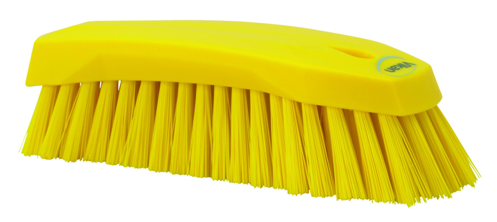 Vikan 38906 Brush,Scrub,Stiff,8",PP/PBT,Yellow