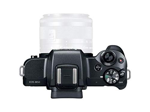 Canon EOS M50 Mirrorless Digital Camera (International Model) (2680C001) W/Bag, Extra Battery, LED Light, Mic, Filters + More - Advanced Bundle (Renewed)