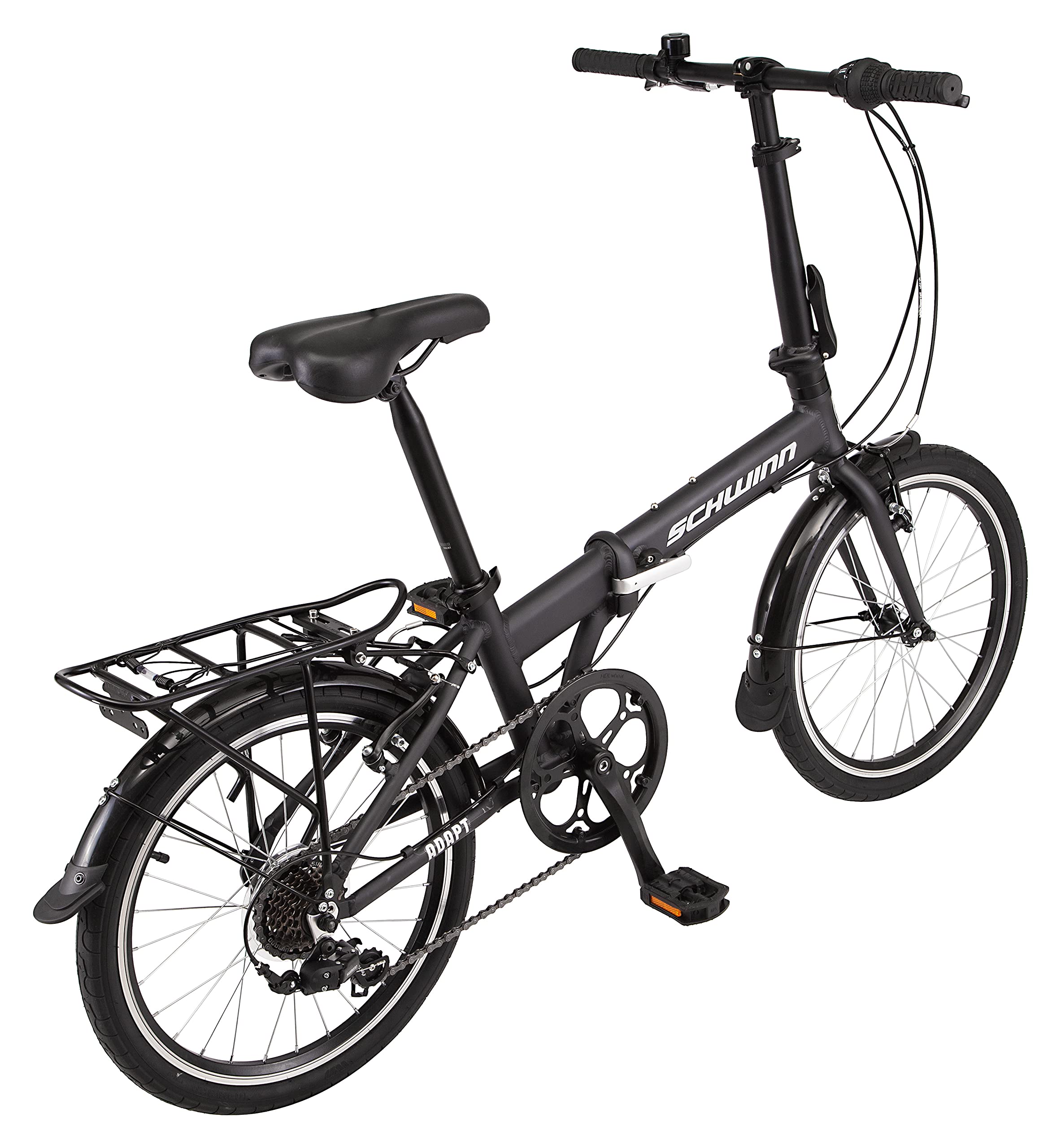 Schwinn Adapt U Folding Bike, 20-Inch Wheels, 7-Speed, Steel Blue