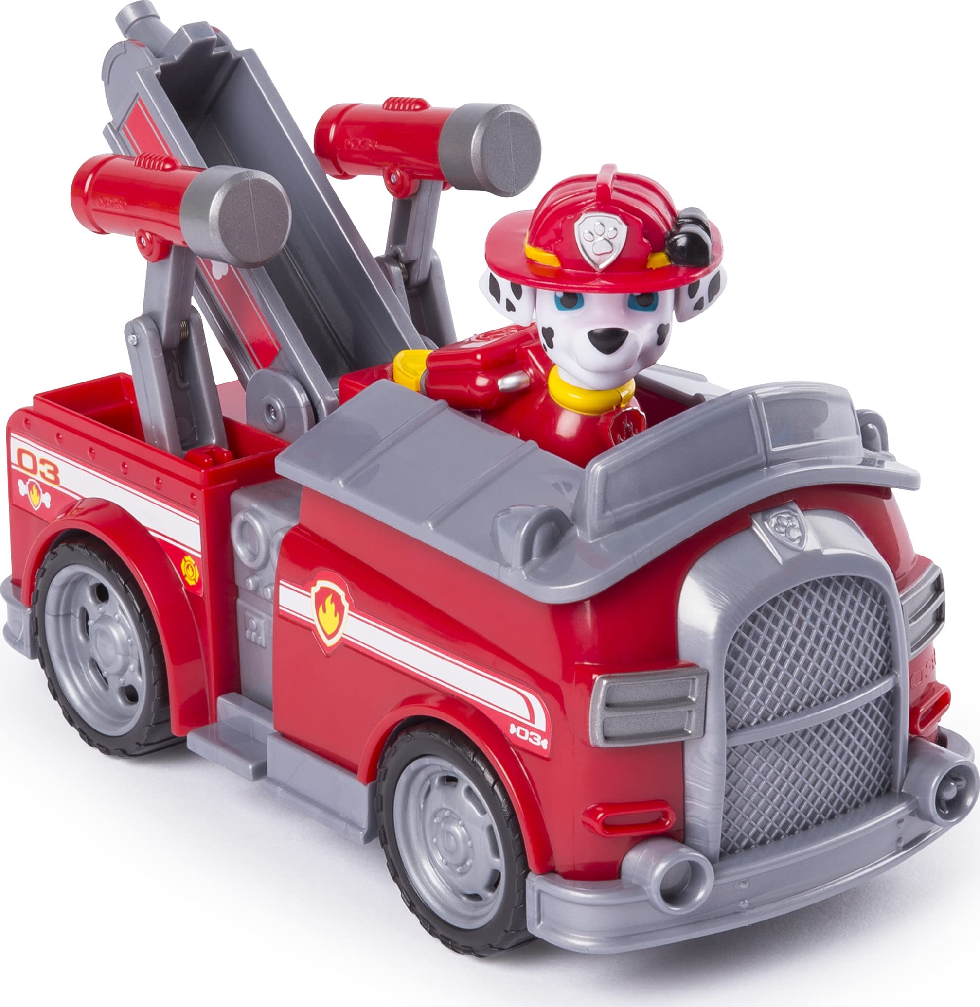 Paw Patrol Marshall's Transforming Fire Truck with Pop-Out Water Cannons, for Ages 3 and Up