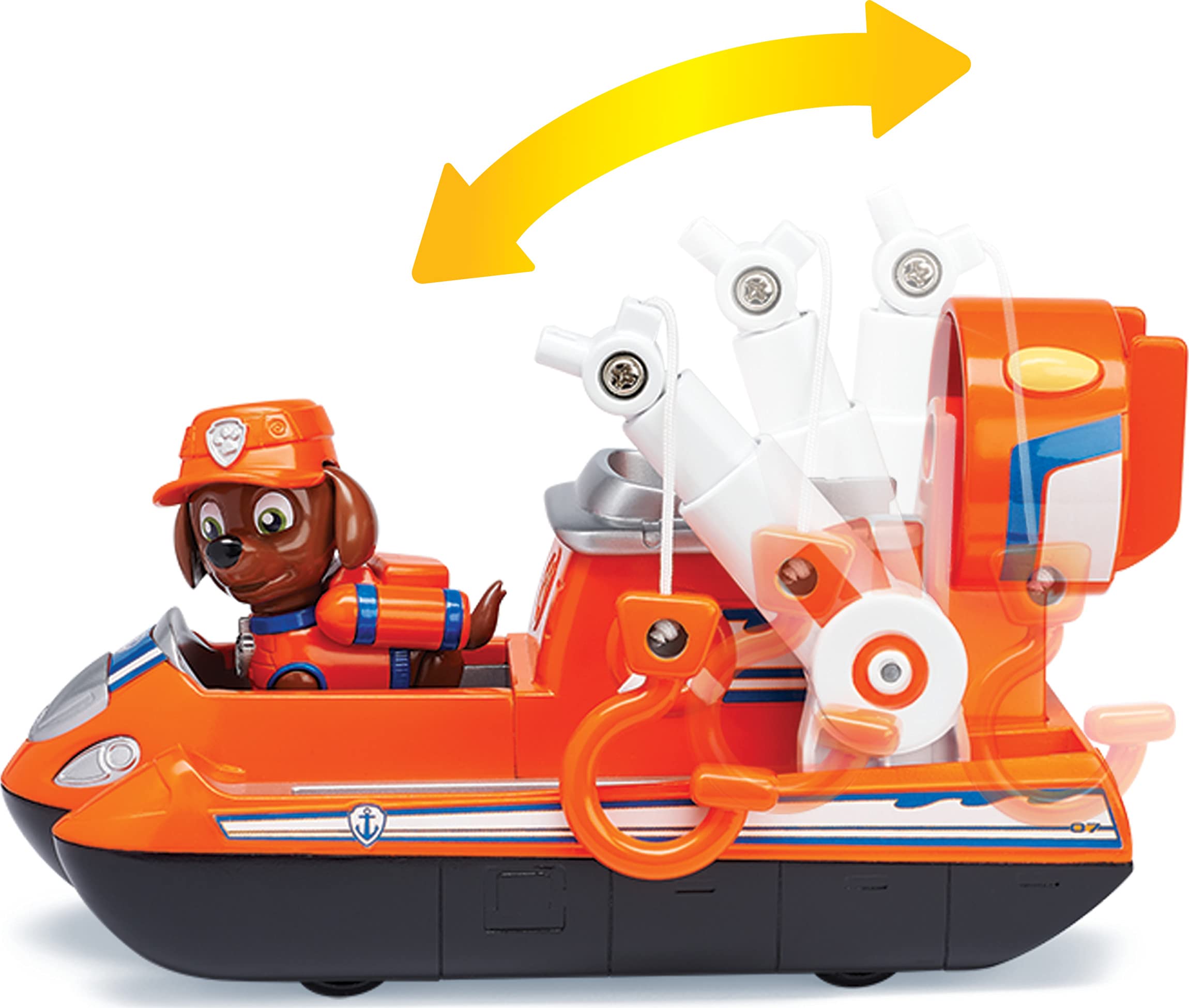 Paw Patrol Ultimate Rescue - Zuma’s Ultimate Rescue Hovercraft with Moving Propellers and Rescue Hook, for Ages 3 and Up