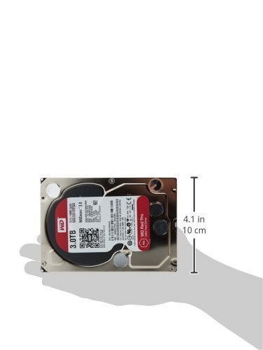 WD Red Pro 3TB NAS Hard Disk Drive - 7200 RPM SATA 6 Gb/s 64MB Cache 3.5 Inch - WD3001FFSX