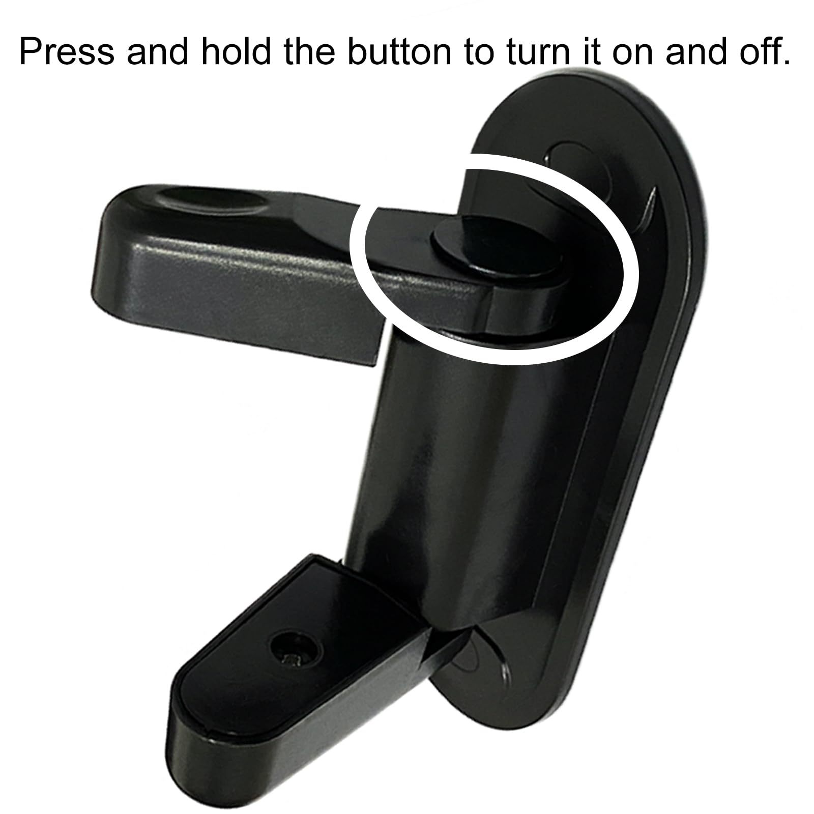 Eiarrnp Door Lever Lock Child Proof - 2 Pack Black Door Locks for Kids Safety - Childproof Door Handles Lock with Adhesive