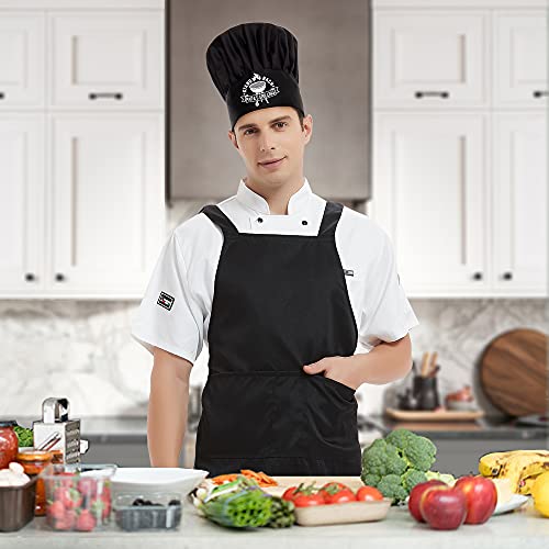 DYJYBMY Stand Back Papa is Grilling, Adult Adjustable Kitchen Cooking Hat with Elastic Band Chef Baker Cap Black, Funny BBQ Chef Hat for Men, Dad, Husband, Barbecue Grill Gift for Men