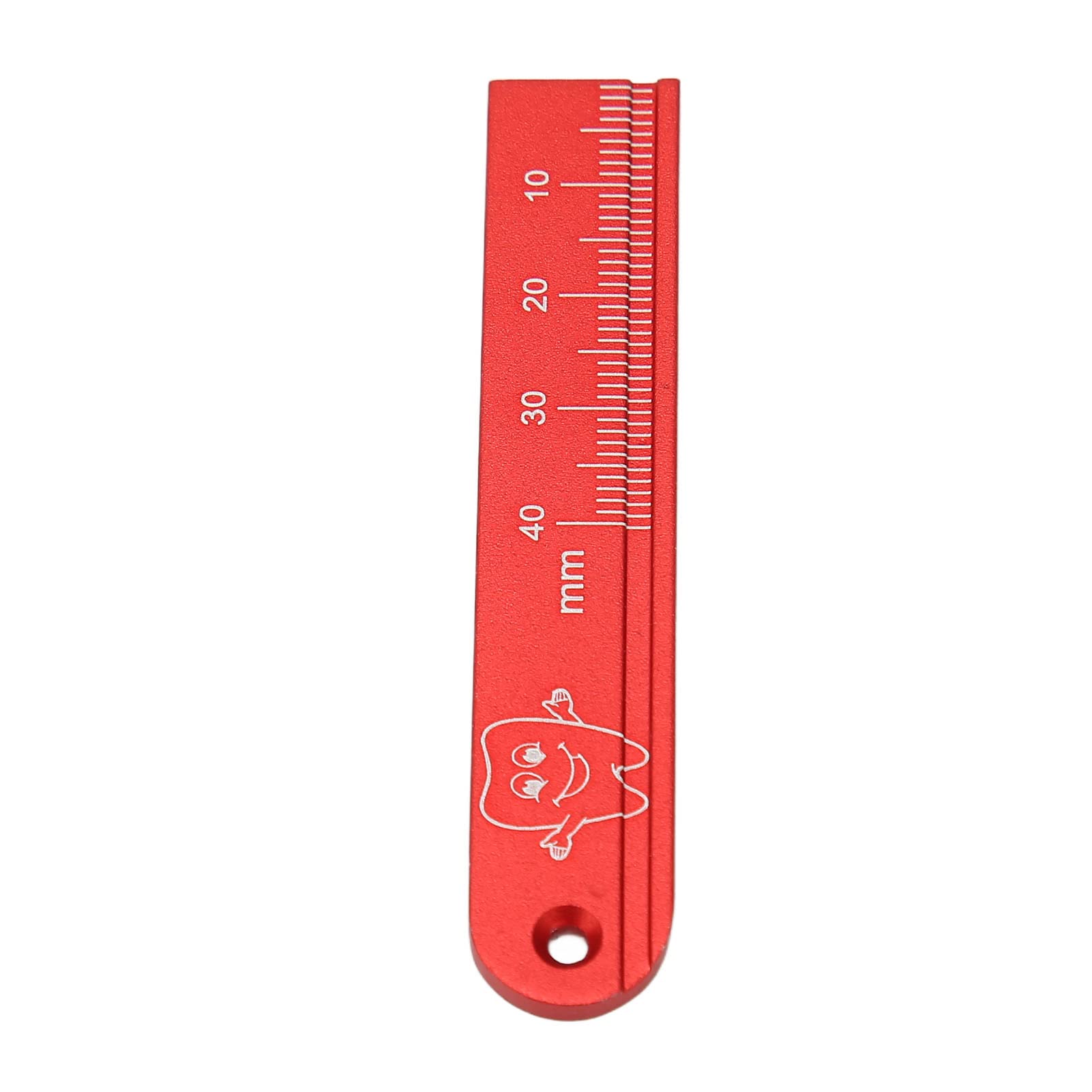 Endodontic Span Ruler, Lightweight Red Clear Scales Dental Measure Ruler Precise High Temp Resistant for Dentists