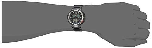 Casio Men's Fishing Timer Quartz Watch with Resin Strap, Black, 24.1 (Model: WSC-1250H-1AVCF)