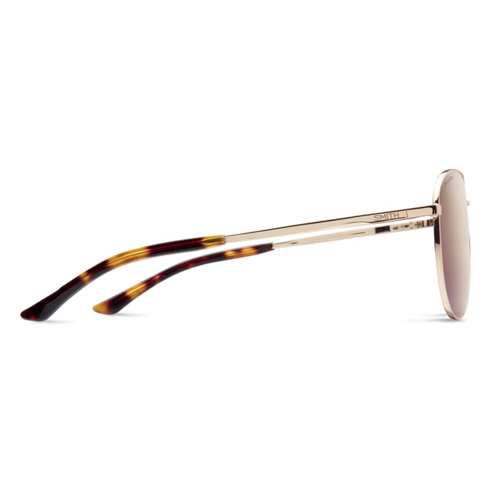 Smith Layback Lifestyle Sunglasses - Rose Gold | Chromapop Polarized Rose Gold Mirror