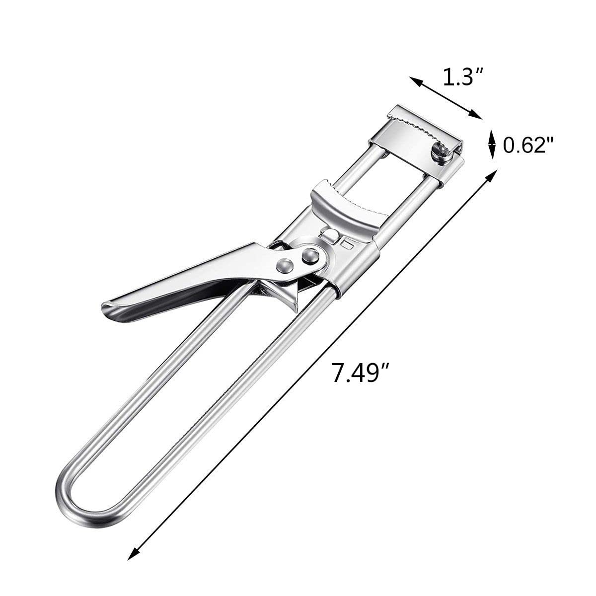 Fullofcarts Jar Opener - Adjustable Multifunctional Stainless Steel Can Opener Jar Lid Gripper - Jar Opener for Weak Hands, Senior Arthritis (1Pcs)