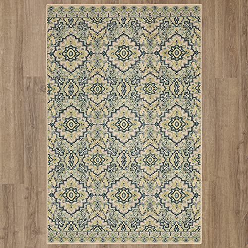 Mohawk Home Woodbridge Santa Ana Floral Printed Area Rug, 5'x8', Tan