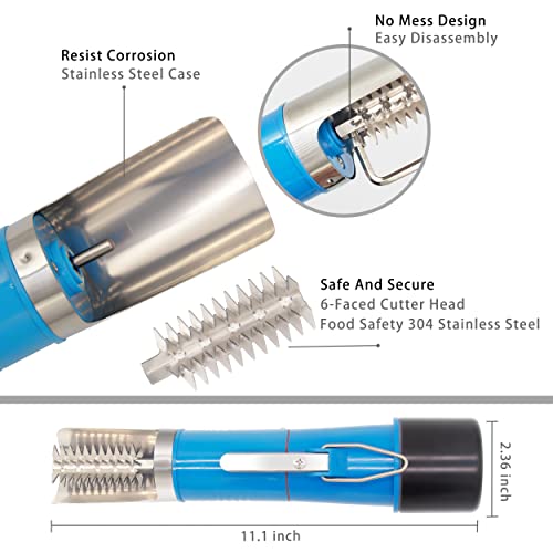 Electric Fish Scaler Set,Powerful Fish Scaler Remover with 2600mAh rechargeable batteries,Fish Cordless Dynamic Fish Scaler Easily Remove fishscales without Fuss Or Mess