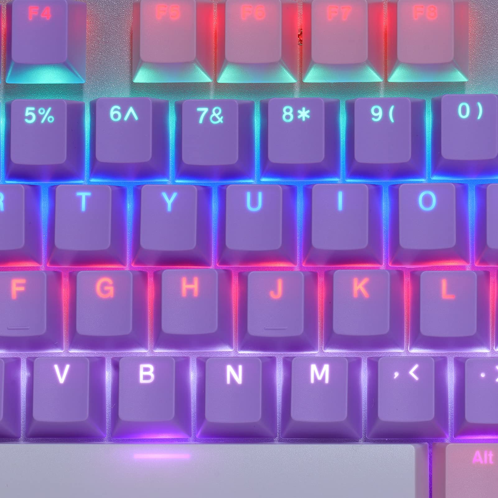 Gaming Keyboard, 104 Keys Ergonomic RGB Backlit Keyboard,Wired Keyboard with Wide Compatibility,Durable and Potable Mechanical Keyboard, Gaming PC Keyboard for Windows for OS (