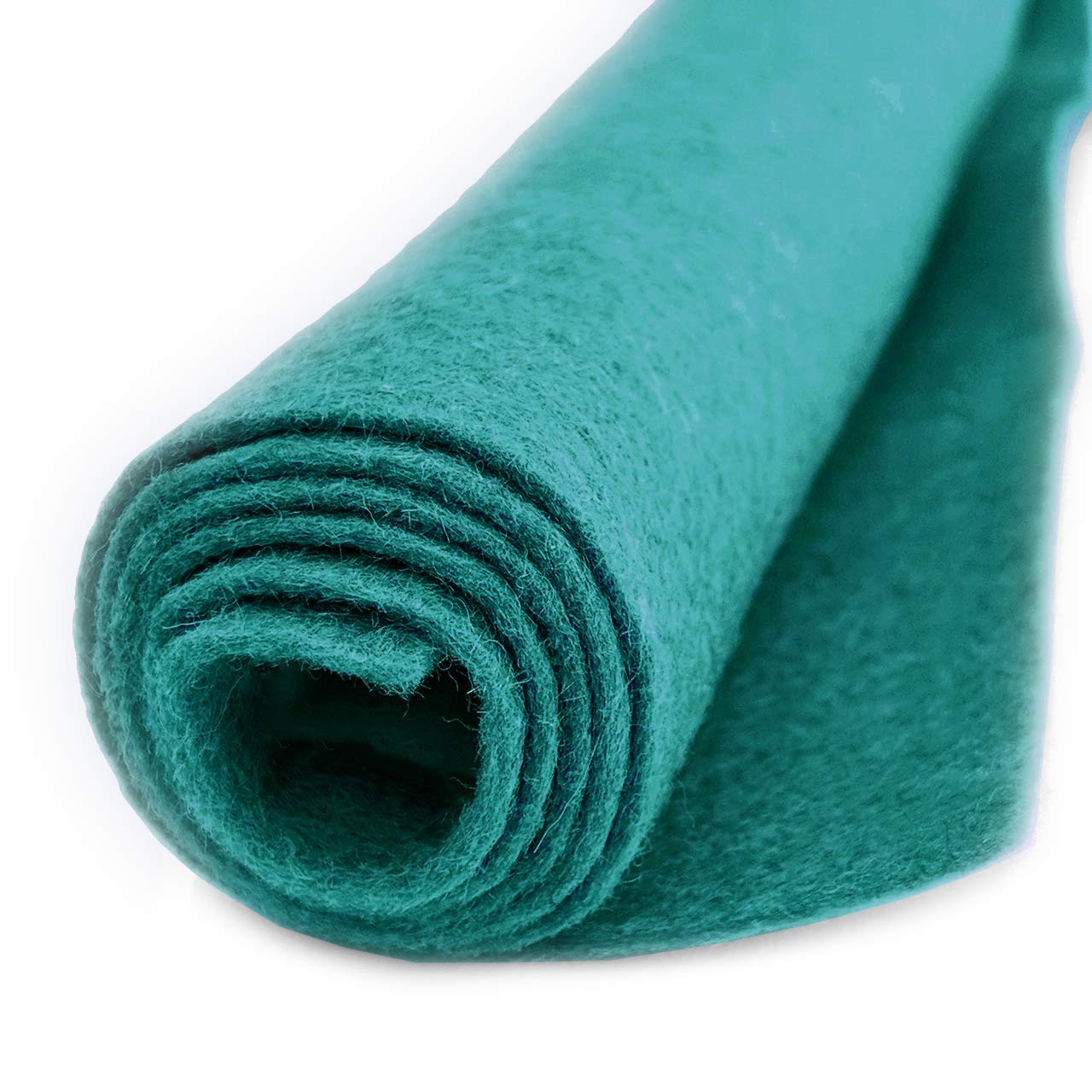 Jaded Ocean Bright Teal - Wool Felt Oversized Sheet - 35% Wool Blend - 1 12x18 inch Sheet