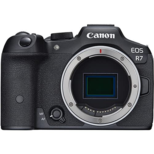Canon EOS R7 Mirrorless Camera w/Canon RF-S 18-150mm is STM Lens and EF 75-300mm III Lens + Memory Card + Case + Photo and Video Editor & More