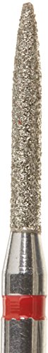 ValuDiamond V-862/012F Economic Line of Diamond Burs, Single Use/Multi-Use, Flame (889/009, 862/010, S862/012, 861/012, 862/012, 863/012, 861/014, 862/014, 862/016, 862L/018), Fine (Pack of 10)