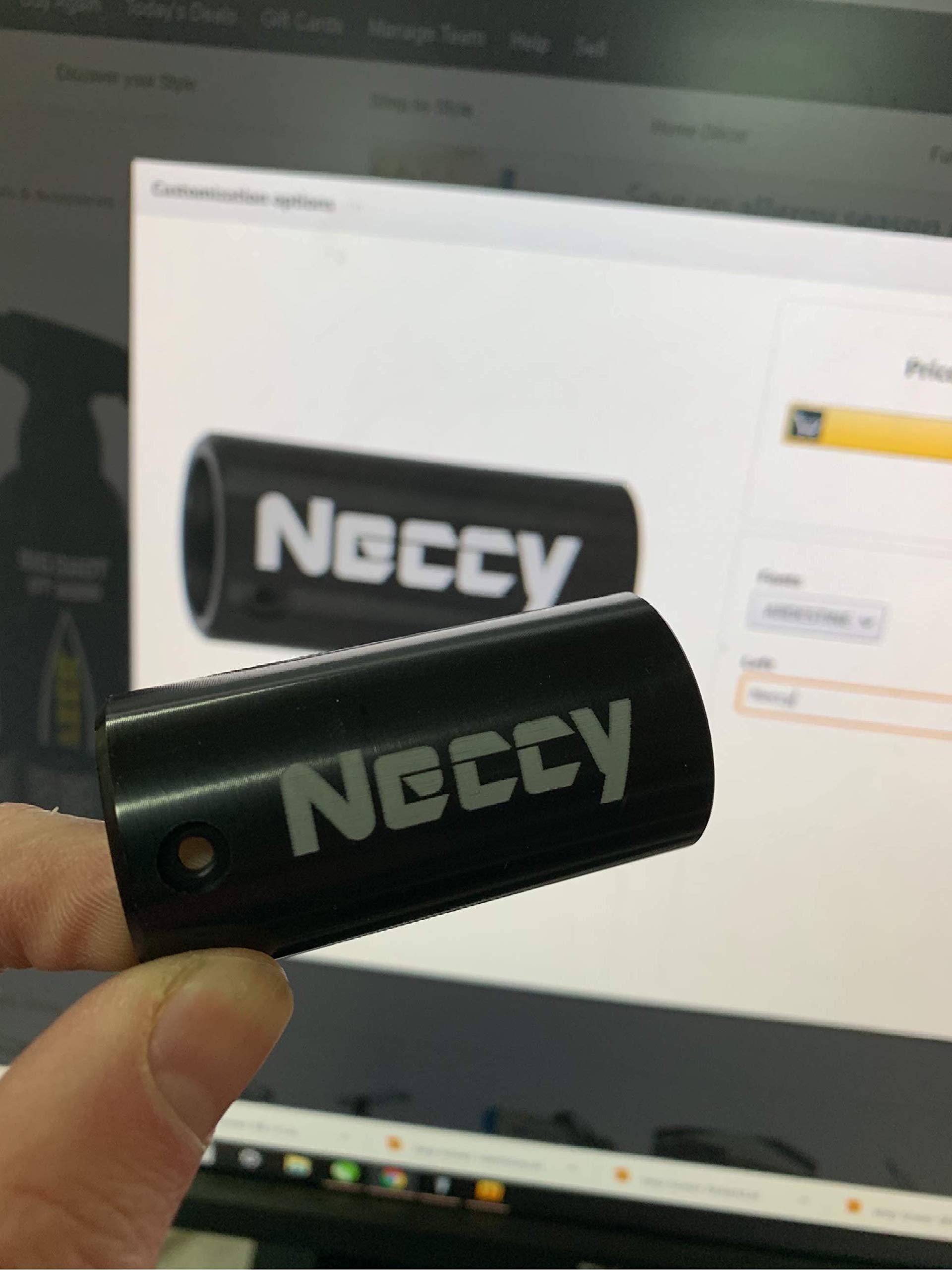 Custom Engraved Black Turbo Guard Cover for Big Shot and Big Buddy Blazer Torch