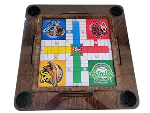 The Kitchen Zone Mesa de Domino con parchís Dominicano - Anti-scrash and Water-Resistant(Legs Included)
