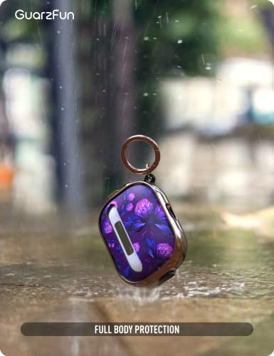 GuarzFun case for AirPods Pro 2 & AirPod Pro, AirPod Pro case with Lock, AirPod Pro 2 case for Women Man (Purple Butterfly)