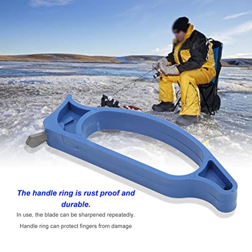 CUEA Ice Auger Sharpener, ABS Handle Auger Tool Sharpener High Hardness Easy Operate Universal for Ice Fishing Accessories