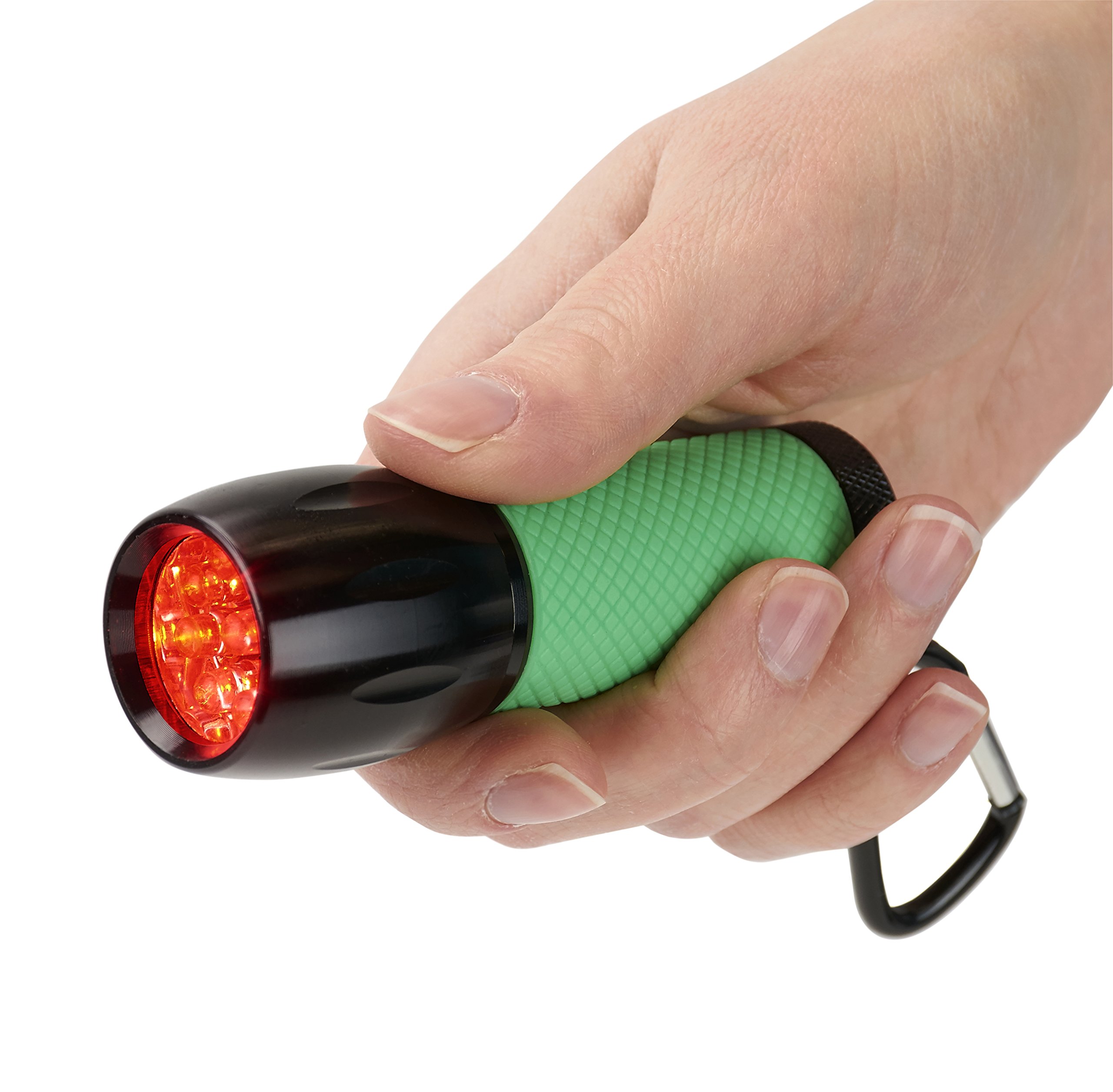 Carson RedSight Red LED Flashlight For Reading Astronomy Star Maps and Preserving Night Vision with Two Brightness Settings (SL-33) X-Large