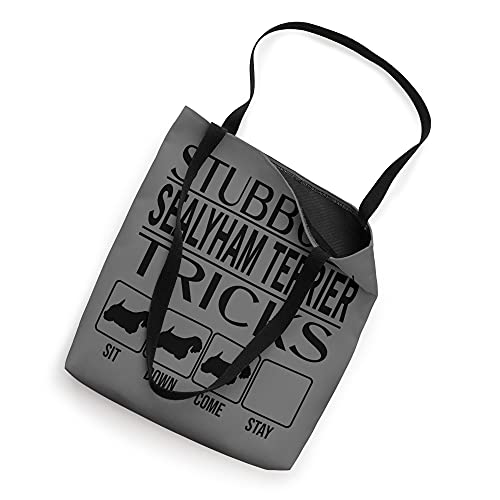 Stubborn Dog Tricks, funny dog gift, Funny Sealyham Terrier Tote Bag