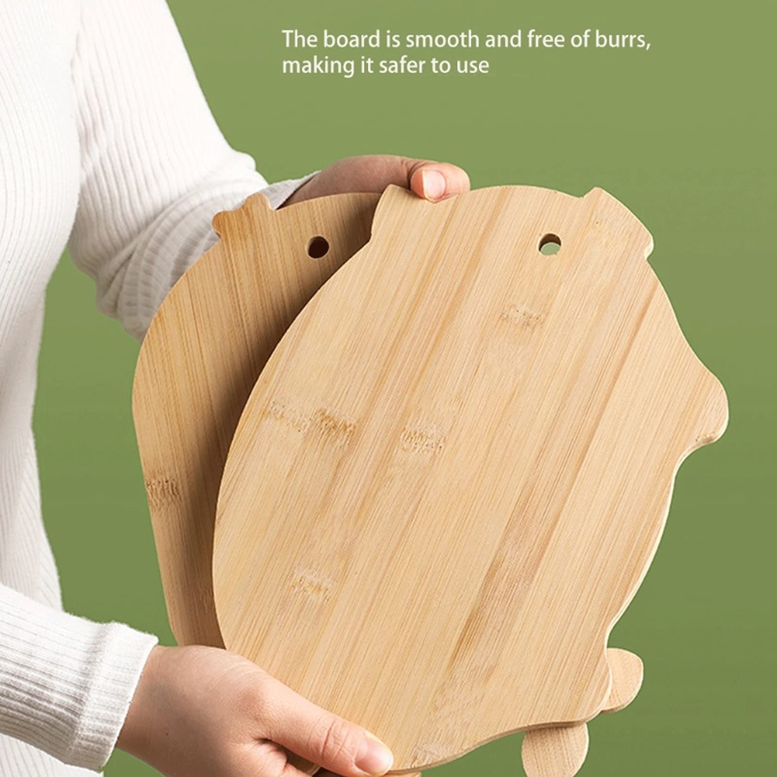 DEPILA Multifunctional Cutting Boards Creative Wood Cutting Board for Food Bamboo Chopping Board Block Pizza Sushi Bread Fruit Tray Kitchen Tools Tray (Color : A)