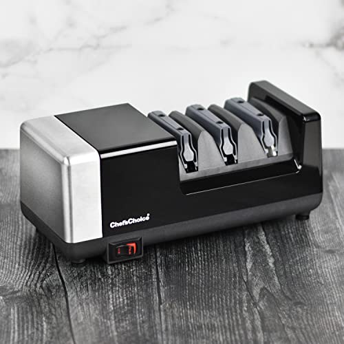 Chef's Choice Precision Edge 14 Degree Electric Knife Sharpener, Black & Stainless Steel