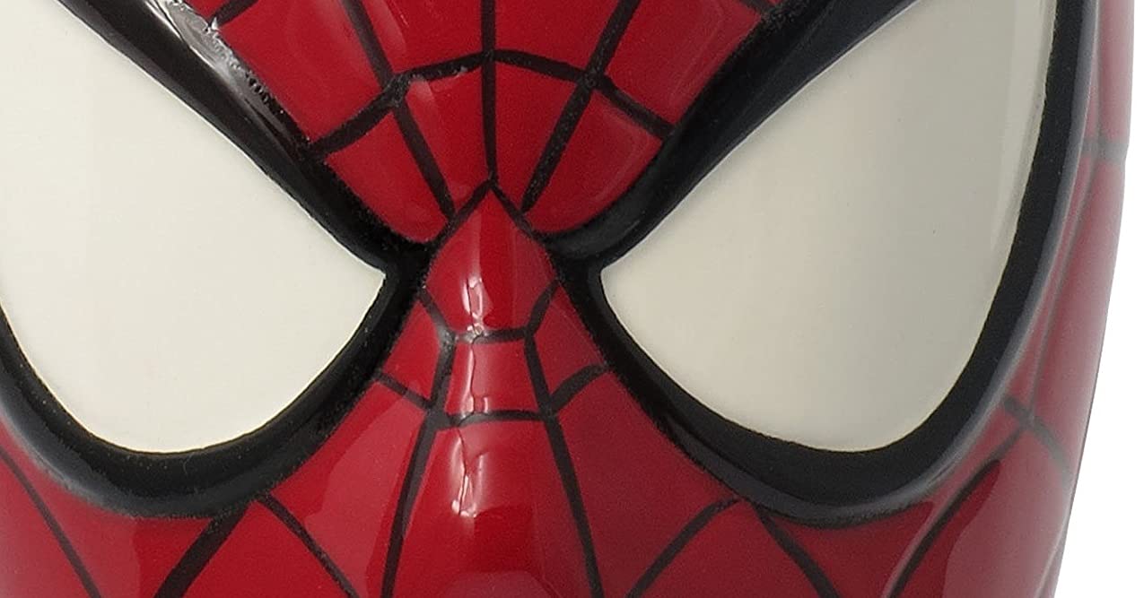 Marvel Spider-Man Super Hero Mug,Red, 1 Count (Pack of 1)