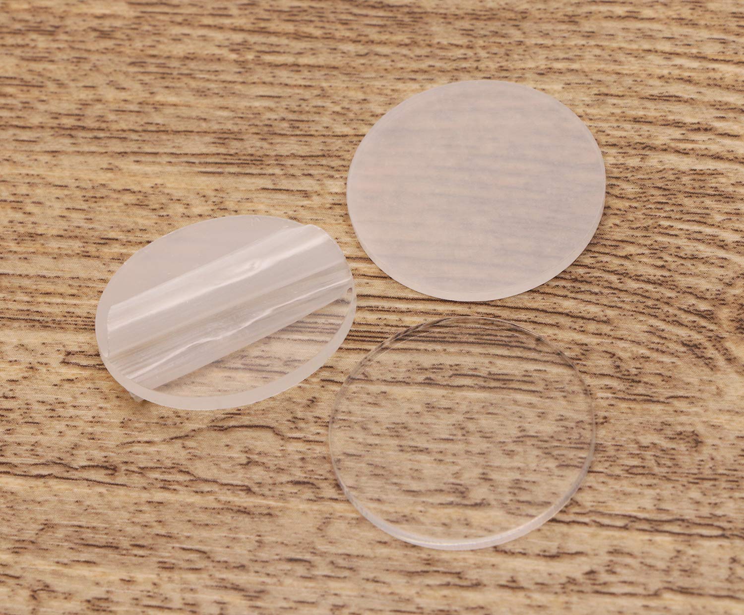 Tupalizy 1 Inch Clear Circular Acrylic Game Accessories Miniature Bases Flat Discs Counter Markers for Miniature Stands, Tabletop Decor, , Terrain Building and Cake Decoration, 1.5mm Thick, 25 Pack