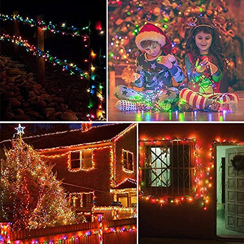 SUMSAYEI Solar String Lights multisize LED 8 Modes Solar Powered Outdoor Lighting Waterproof Christmas Fairy Lights for Xmas Tree Garden Homes Ambiance Wedding Lawn Party Decor