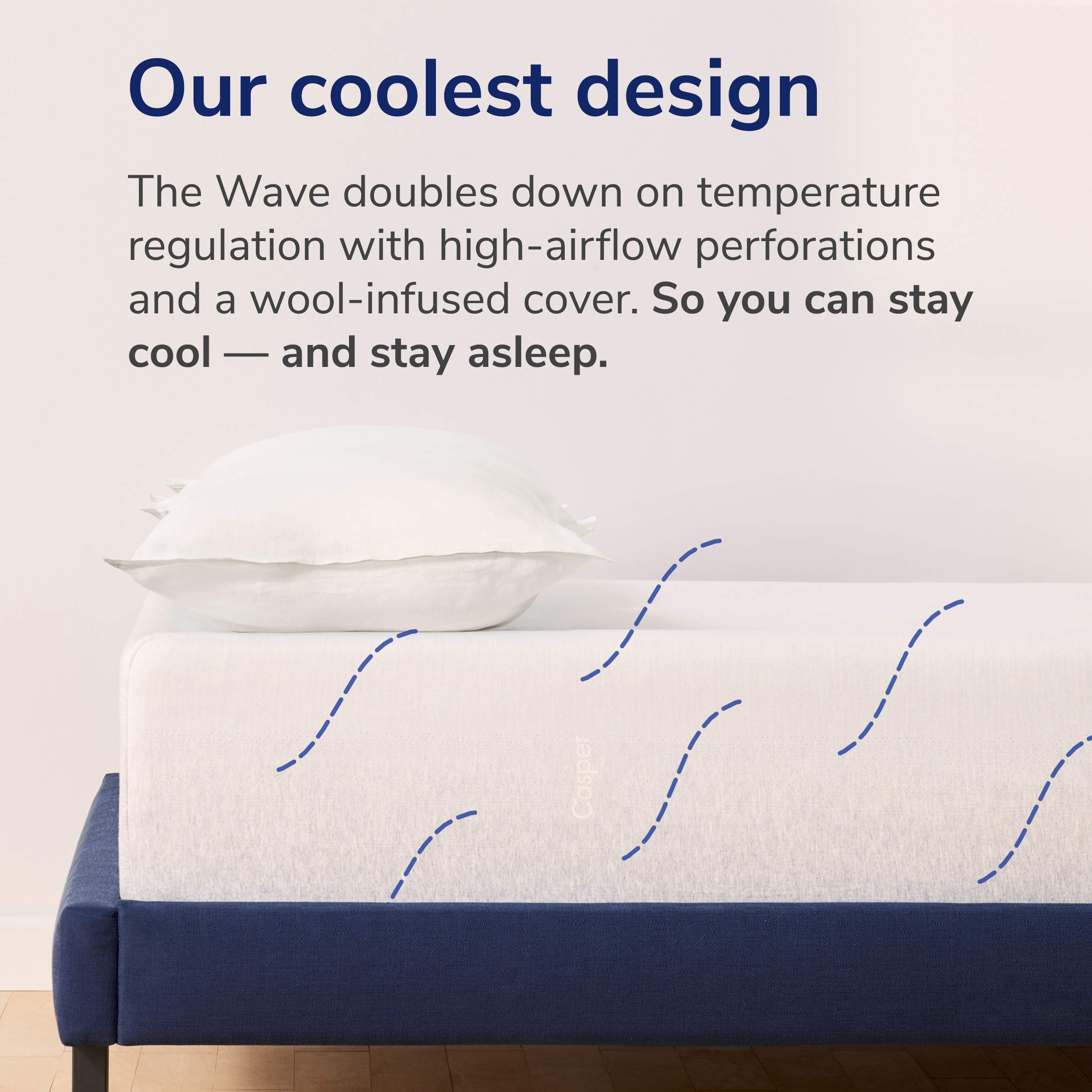 Casper Sleep Wave Mattress, White