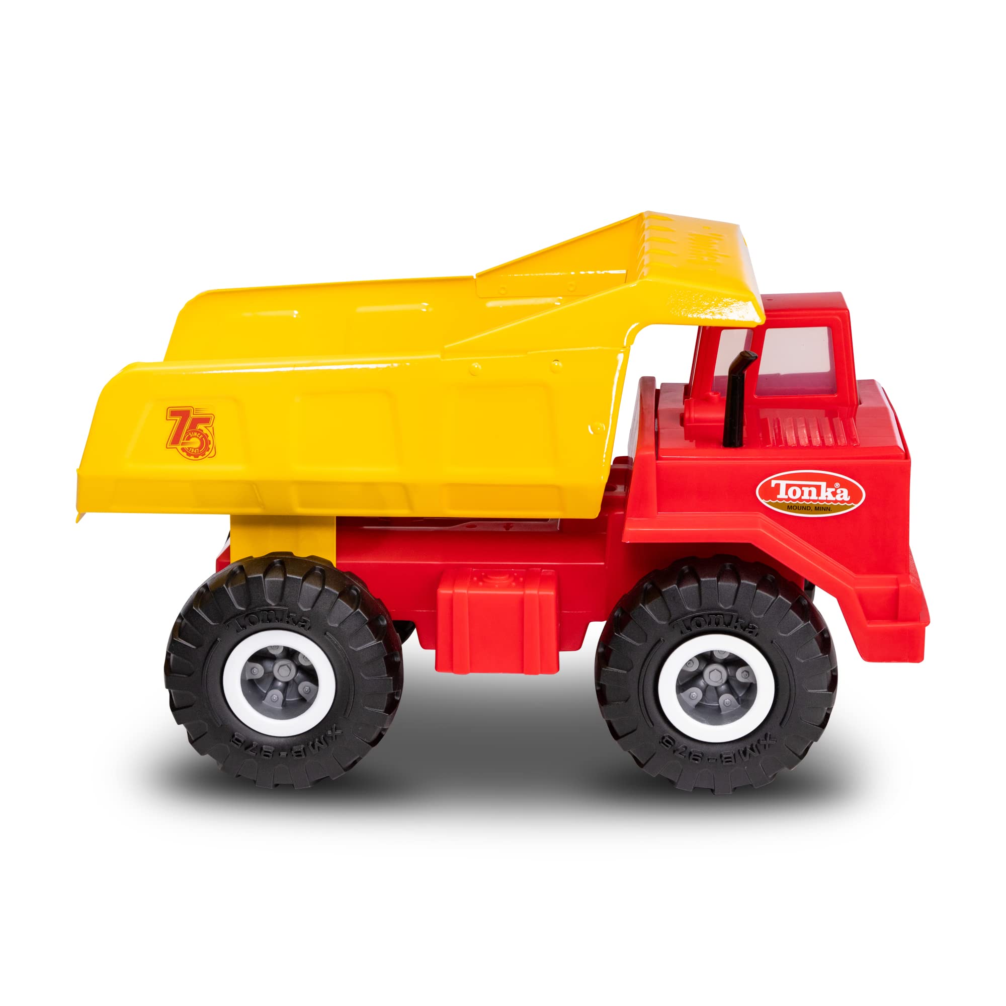 Tonka - Steel Classics, Commemorative 1968 Mighty Dump Truck, 75th Anniversary - Amazon Exclusive - Frustration-Free Packaging (FFP), Unisex Children