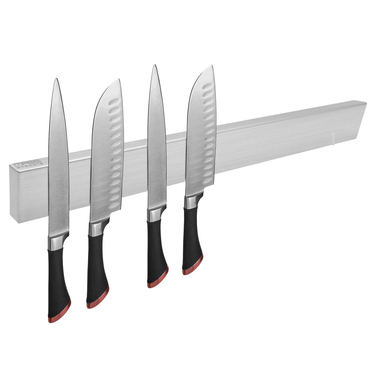 MASS DYNAMIC Magnetic Knife holder - 50 cm - Ideal Kitchen knives Storage Rack, Wall Mounted Utensil Organiser Metal Bar, Perfect Tools organizer large strip (20 Inch)
