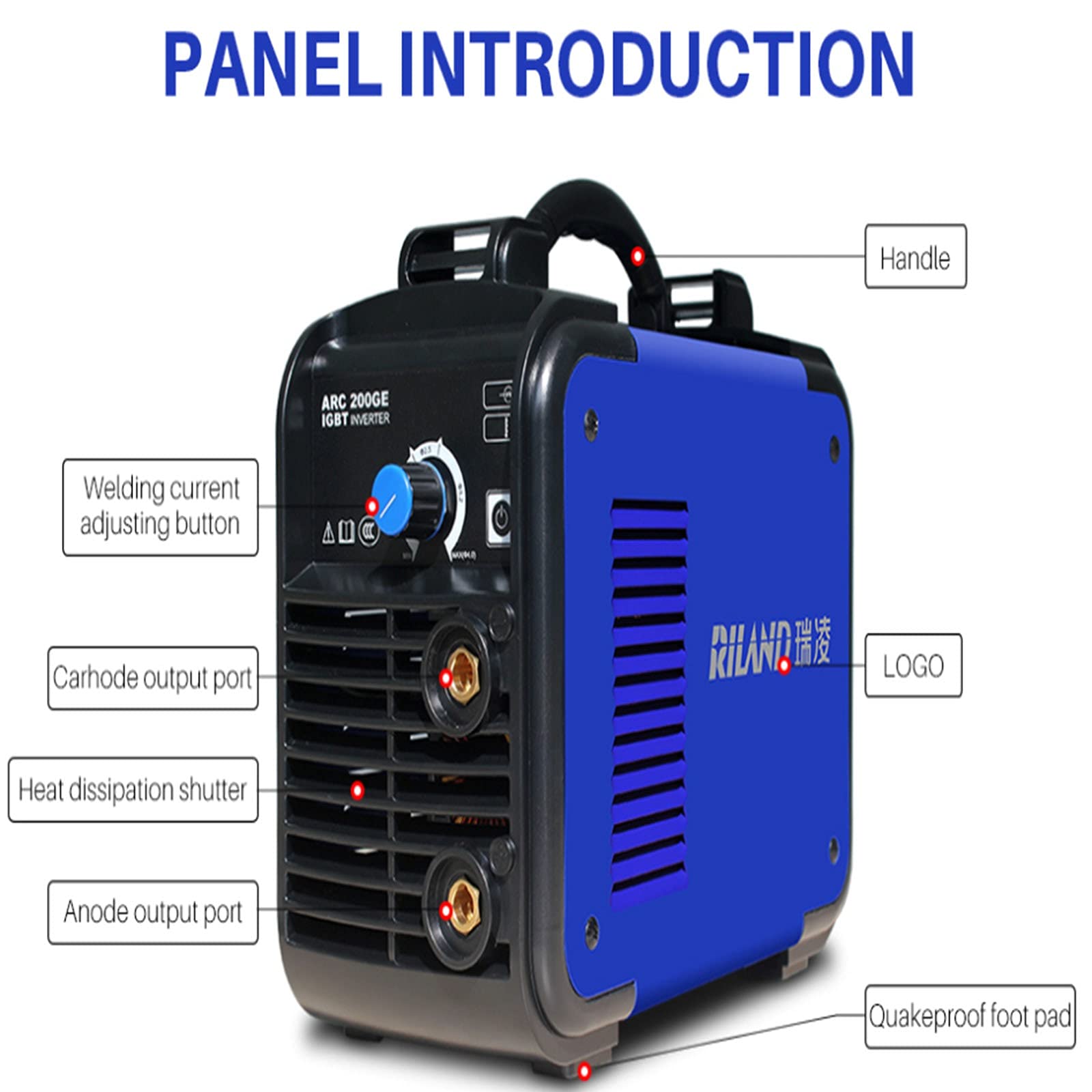 Electric Welding Tools ARC 200GE Inverter ARC Welder IGBT MMA ARC Welding Machine For Home Beginner Car Repair and Welding