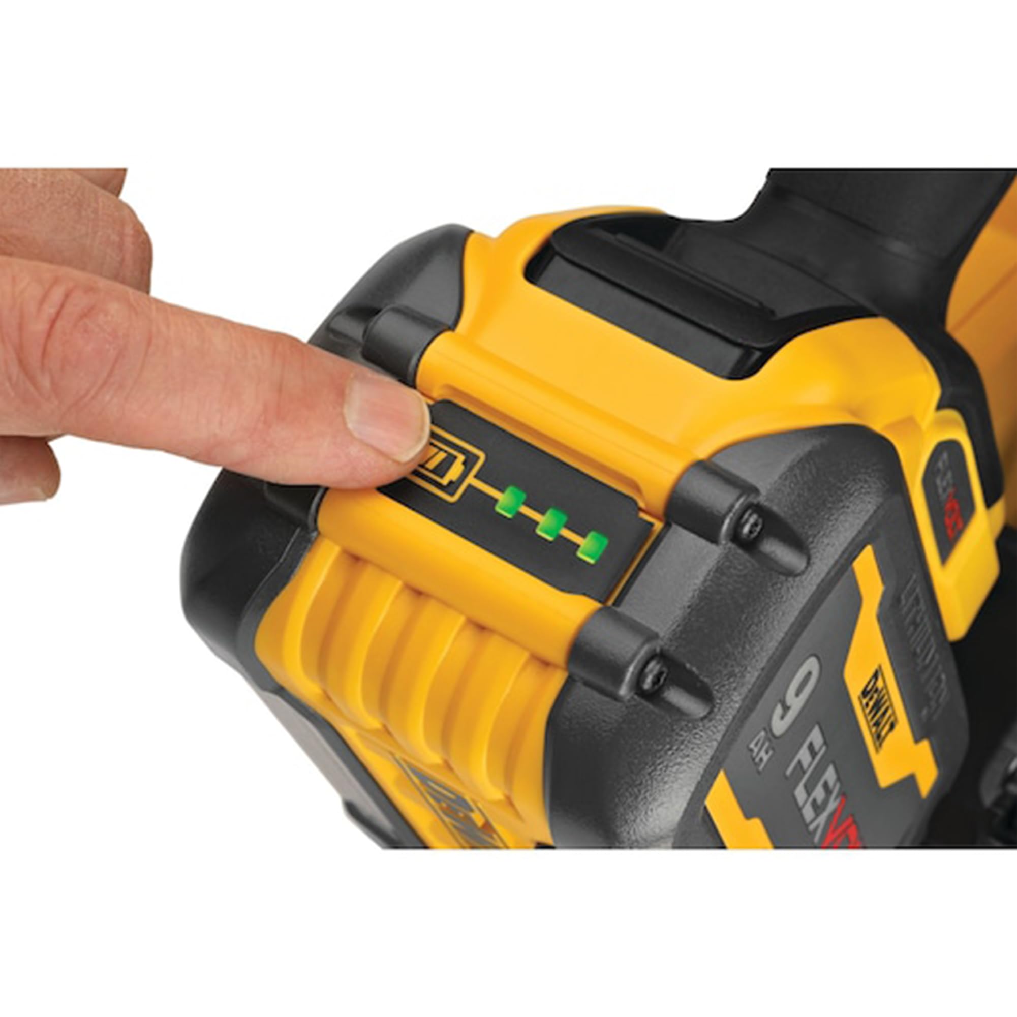 DEWALT FLEXVOLT 20V/60V MAX* DCB609 Battery, 9.0-Ah, 180-Watt Hours, Silicone Encapsulated Module, LED Charge Status, Bulk Packed