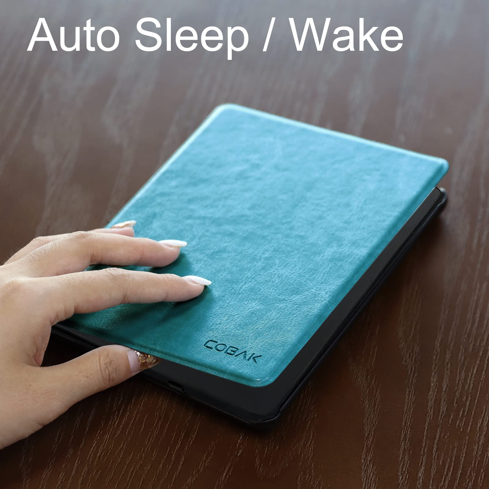 CoBak Case for Kindle Paperwhite - All New PU Leather Cover with Auto Sleep Wake Feature for Kindle Paperwhite Signature Edition and Kindle Paperwhite 11th Generation 2021 Released