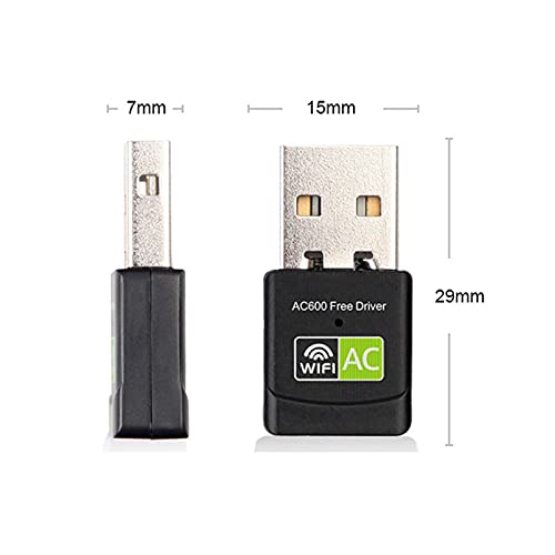 EKDSPW USB WiFi Adapter USB Ethernet WiFi Dongle 600Mbps 5Ghz LAN USB Wi-Fi Adapter PC Antena WiFi Receiver AC Wireless Network Card (Color : D)