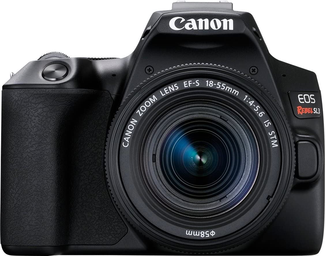 Canon Rebel SL3 Vlogger Kit:EF-S 18-55mm is II Lens,128GB Memory,Tripod,3 Piece Filter Kit,Gadget Bag,Remote Shutter,USB Card Reader,Cleaning Kit & Software Package