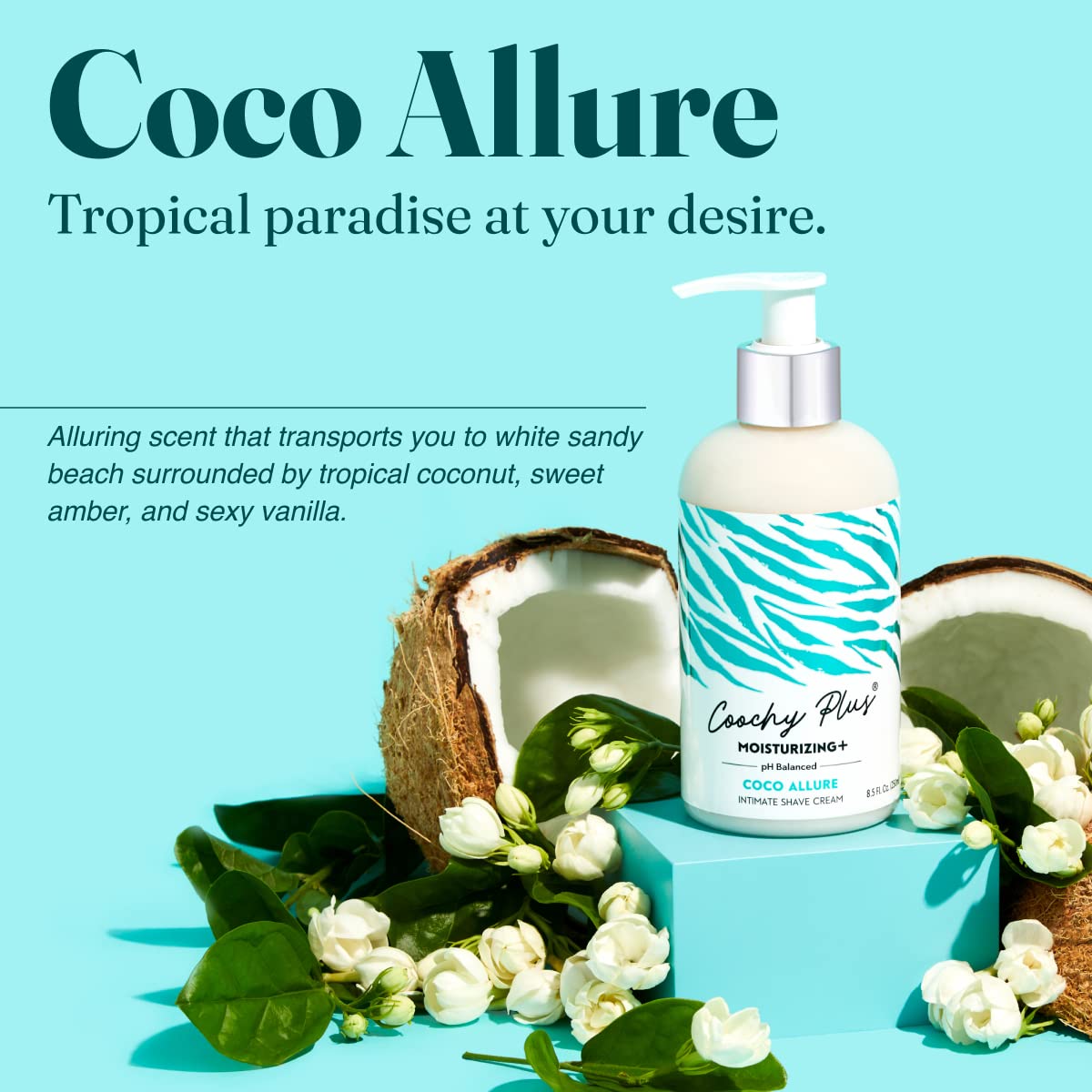 Coochy Plus Intimate Shaving Complete Kit - COCO ALLURE & Organic After Shave Protection Soothing Moisturizer Mist β Antioxidant Formula Prevents Razor Burns, Itchiness & Ingrown Hairs