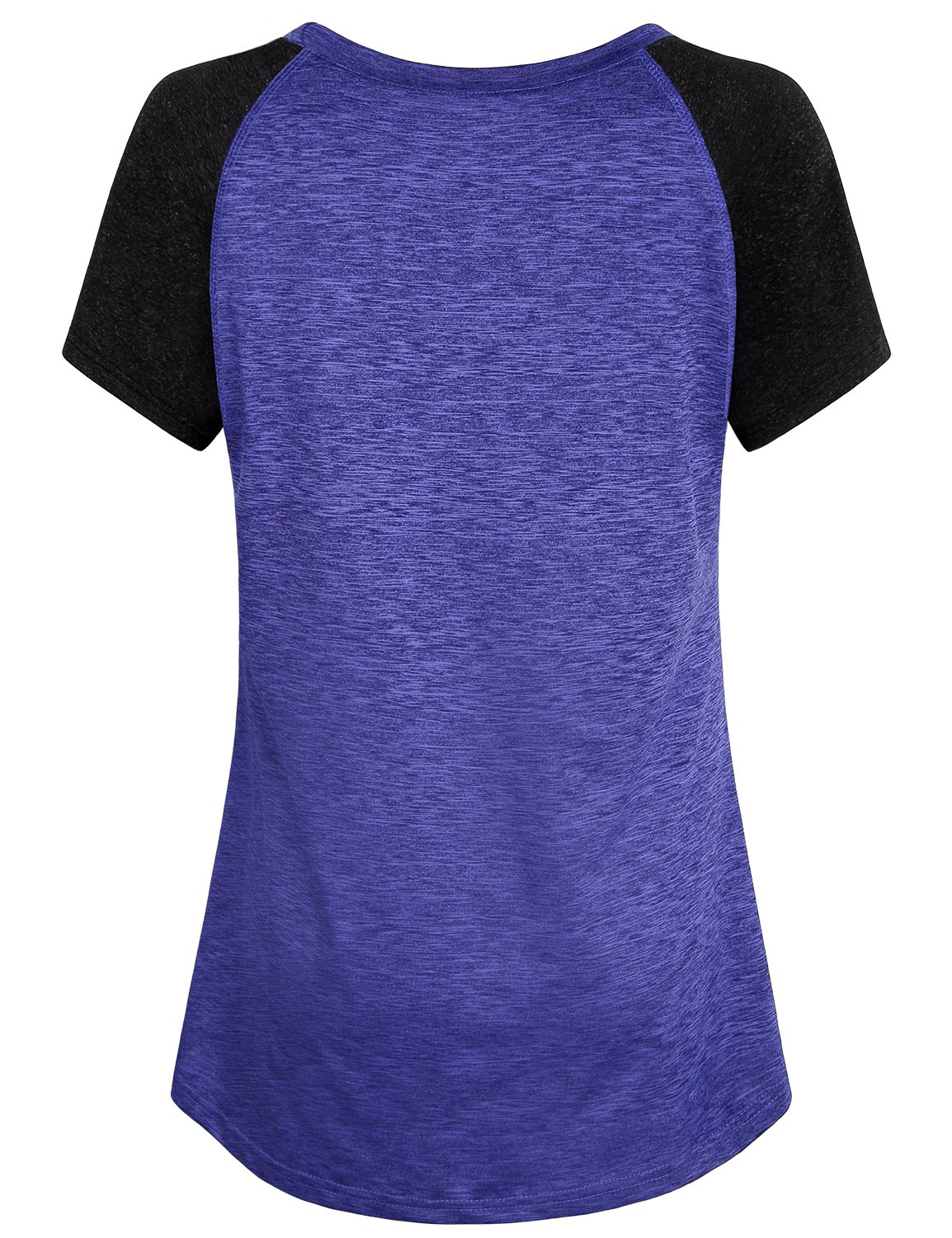 Cestyle Exercise Tops Women, Juniors Workout Clothes Raglan Short Sleeve Crew Neck Slimming Comfortable Good Elastic Activewear Hiking Pilates Shirts Dark Grey Large