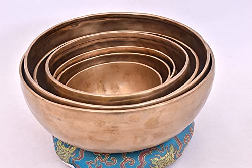 Chakra Healing Tibetan Singing Bowl - Set of 7 - Hand Hammered Tibetan Meditation Singing Bowl Nepal