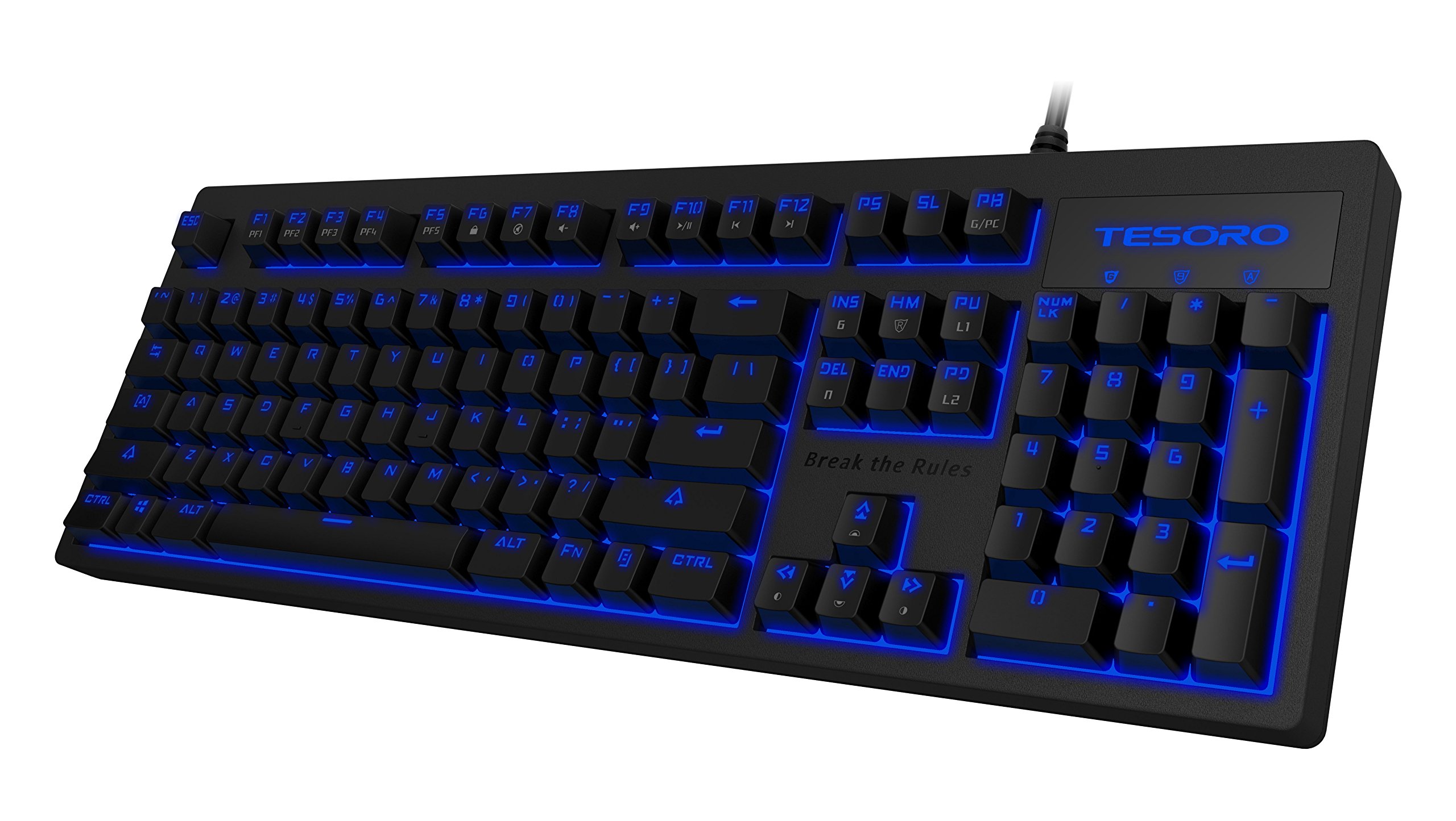 Tesoro Blue Mechanical Switch Blue LED Backlit Illuminated Mechanical Gaming Keyboard (TS-G7NL-V2 (BL))