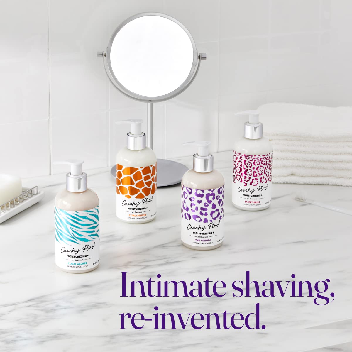 Coochy Plus Intimate Shaving Complete Kit - THE ORIGIN & Organic After Shave Protection Soothing Moisturizer Mist – Antioxidant Formula Prevents Razor Burns, Itchiness & Ingrown Hairs