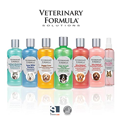 Veterinary Formula Solutions Triple Strength Dirty Dog Concentrated Shampoo,17 oz β DirtRepel Technology Cleans Extra Dirty and Smelly Dogs β Contains Wheat Protein,Shea Butter,Aloe,Vitamin E,Green