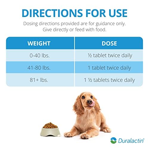 Veterinary Products Laboratories Duralactin Canine, 60 Chewable Tablets