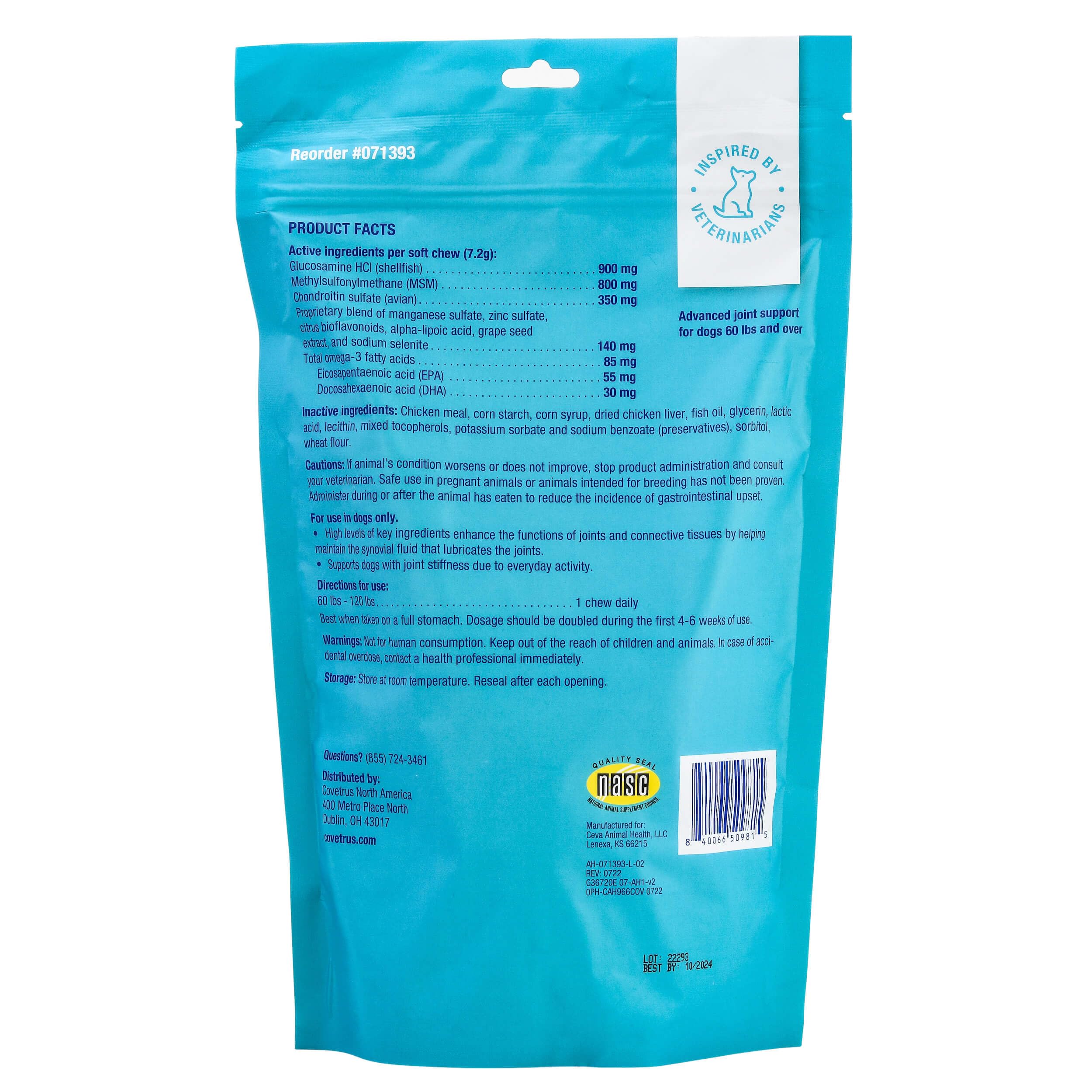 Joint Mobility Pro Soft Chews for Dogs, Over 60 lb, 120 ct