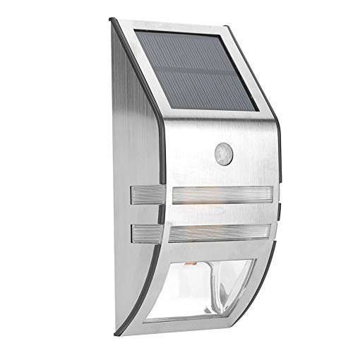 Solar Power LED PIR Motion Sensor Solar Powered Lights, Outdoor Waterproof Path Wall Lamp Home Garden Security Lamps for Driveway, Yard, Garden, Patio