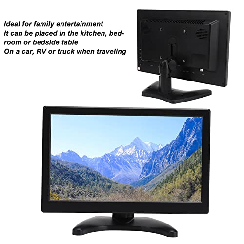 Garsentx 11.6 Inch LCD Monitor Multimedia Interface Portable 1080P HD Color Display with Speaker Remote Control Compatible with LaptopPC Console, USB C,Mini HDMI