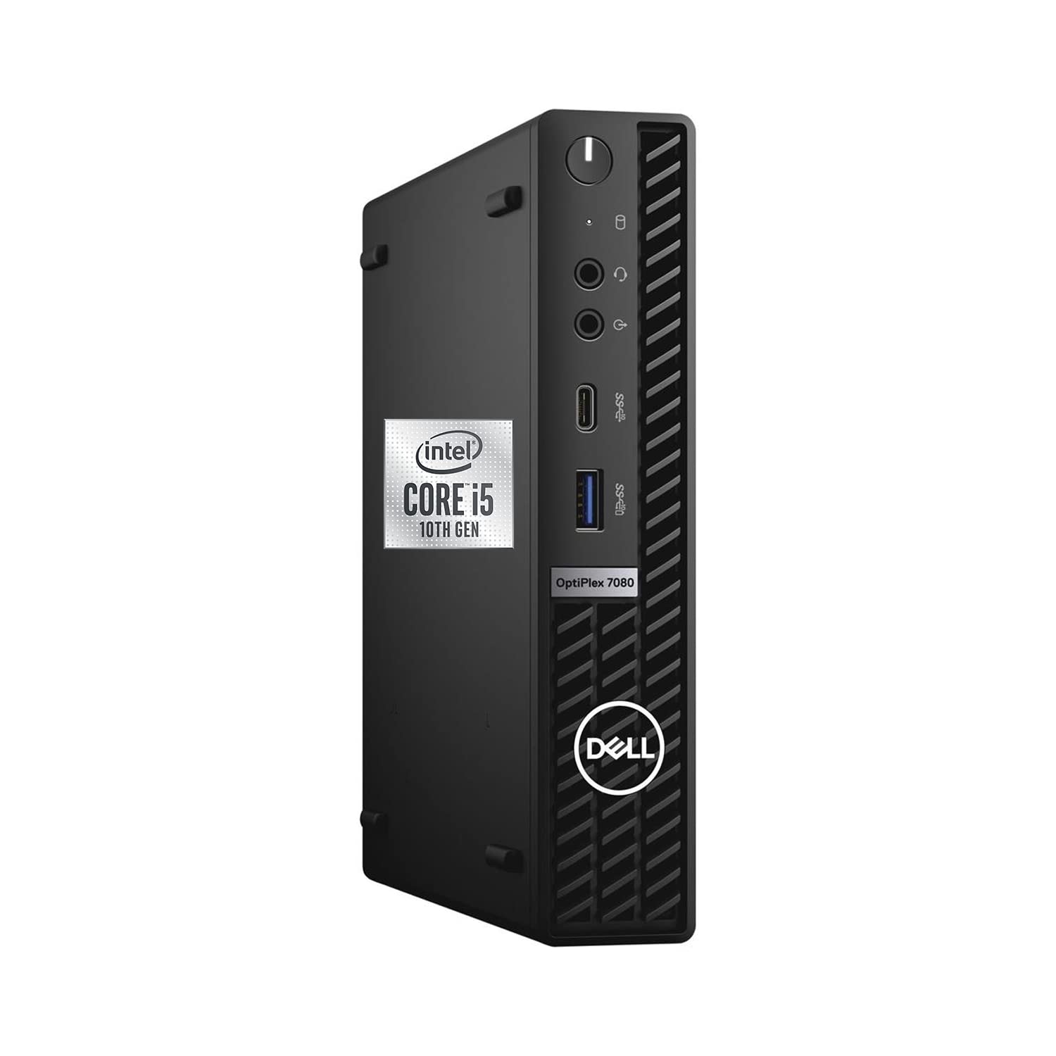Dell OptiPlex 7080 Micro Form Factor Mini Business Desktop, Intel Core i5-10500T Processor, 16GB RAM, 2TB PCIe SSD, DisplayPort, RJ45, Wi-Fi 6, Type-C, Bluetooth, Windows 11 Pro, Black