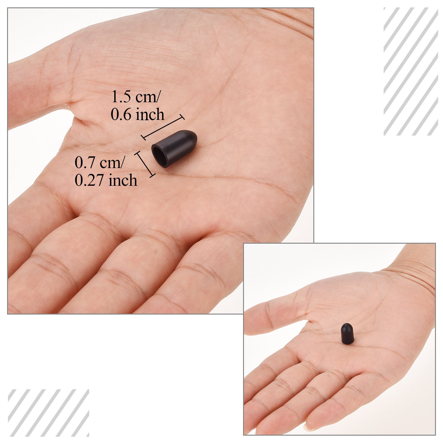 eBoot 150 Pack Pour Spot Caps Pourer Covers Liquor Caps Bottle Spout Dust Protection for Liquor Bottles, Black